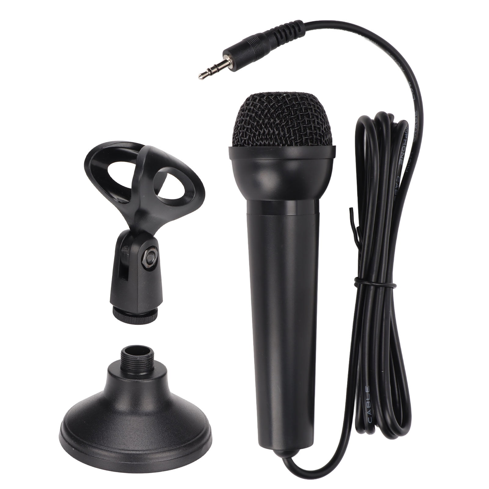 Wired Microphone Low Noise 3.5 Dual Channel Plug Karaoke Wired ...