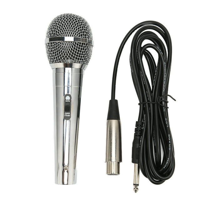 Wired Microphone Moving Coil Type Handheld Singing Microphone for Home ...