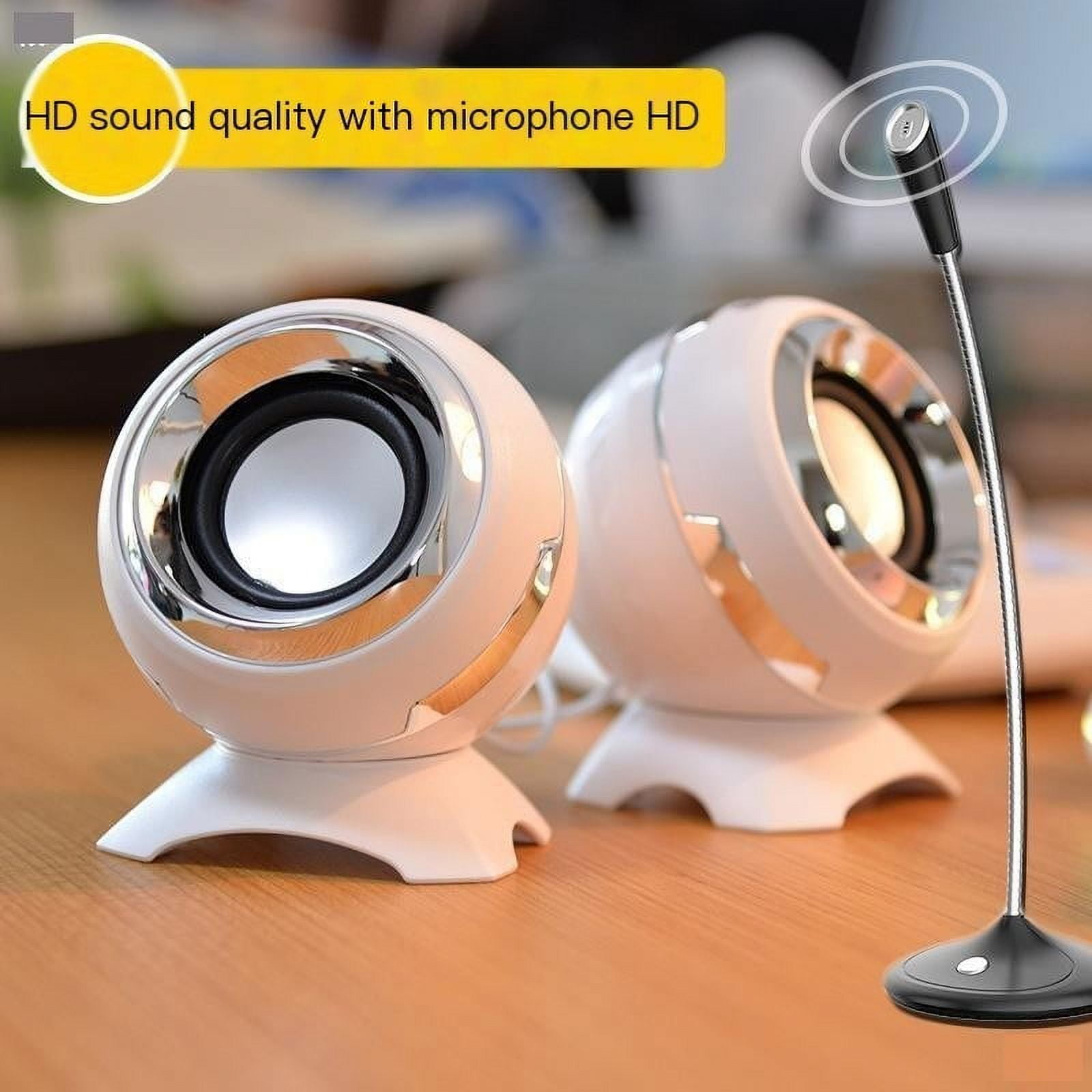 Wired Mini Computer Speakers Bass Horns for Laptop Desktop Phone 6W ...