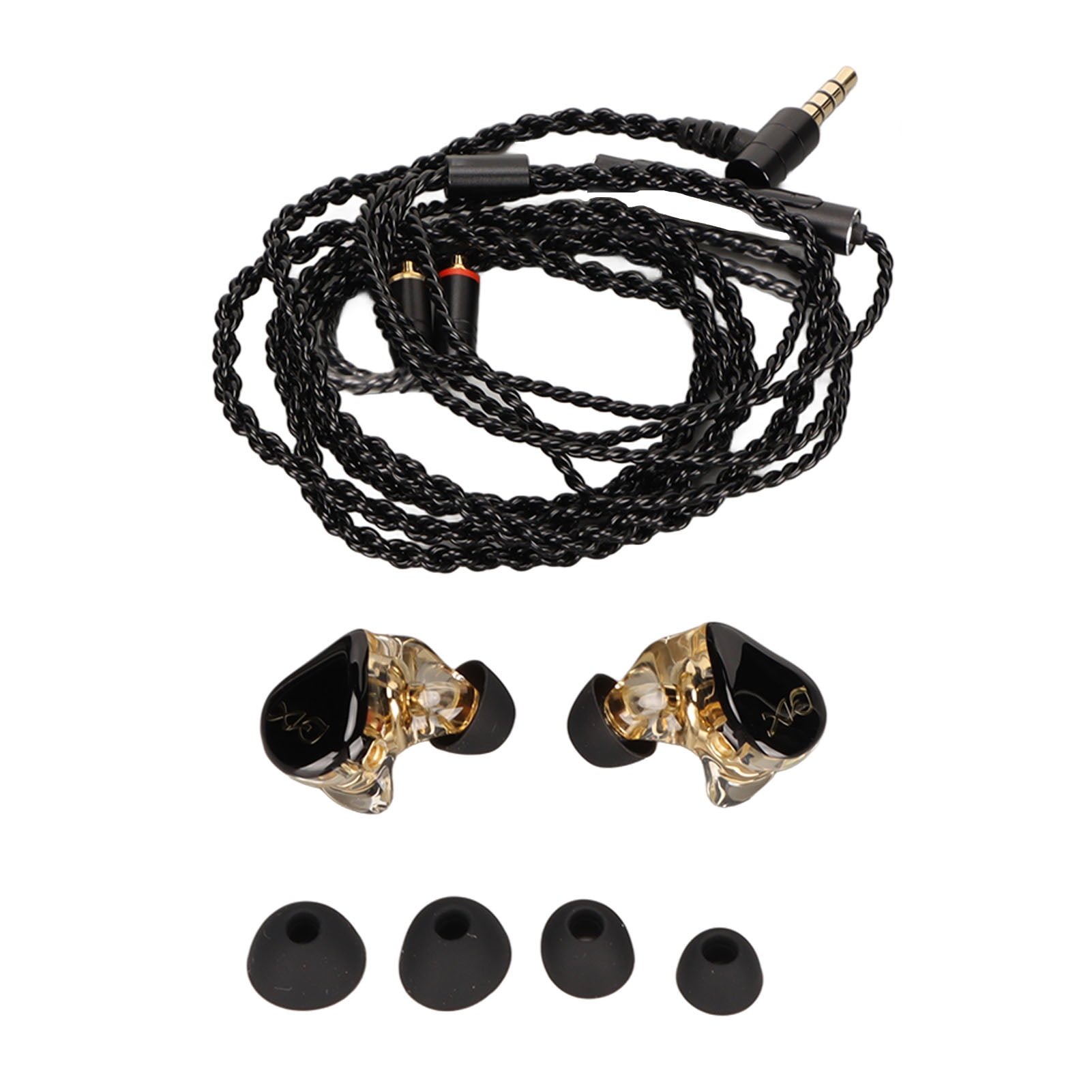 Wired Monitor Earbuds Crisp Treble Powerful Bass Pure Copper Graphene ...