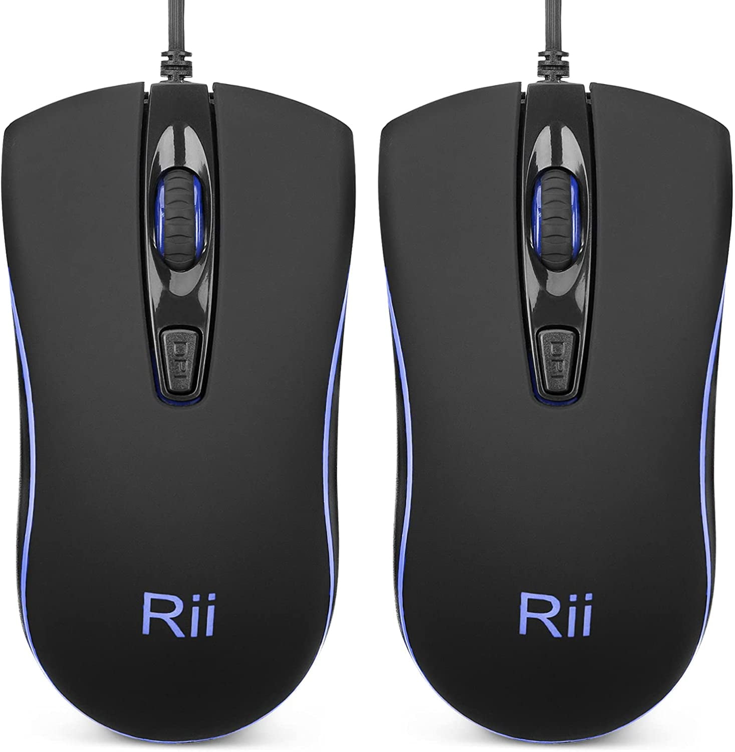 Wired Mouse, Computer Mouse with Blue Backlit,USB Mouse with 1600 DPI ...