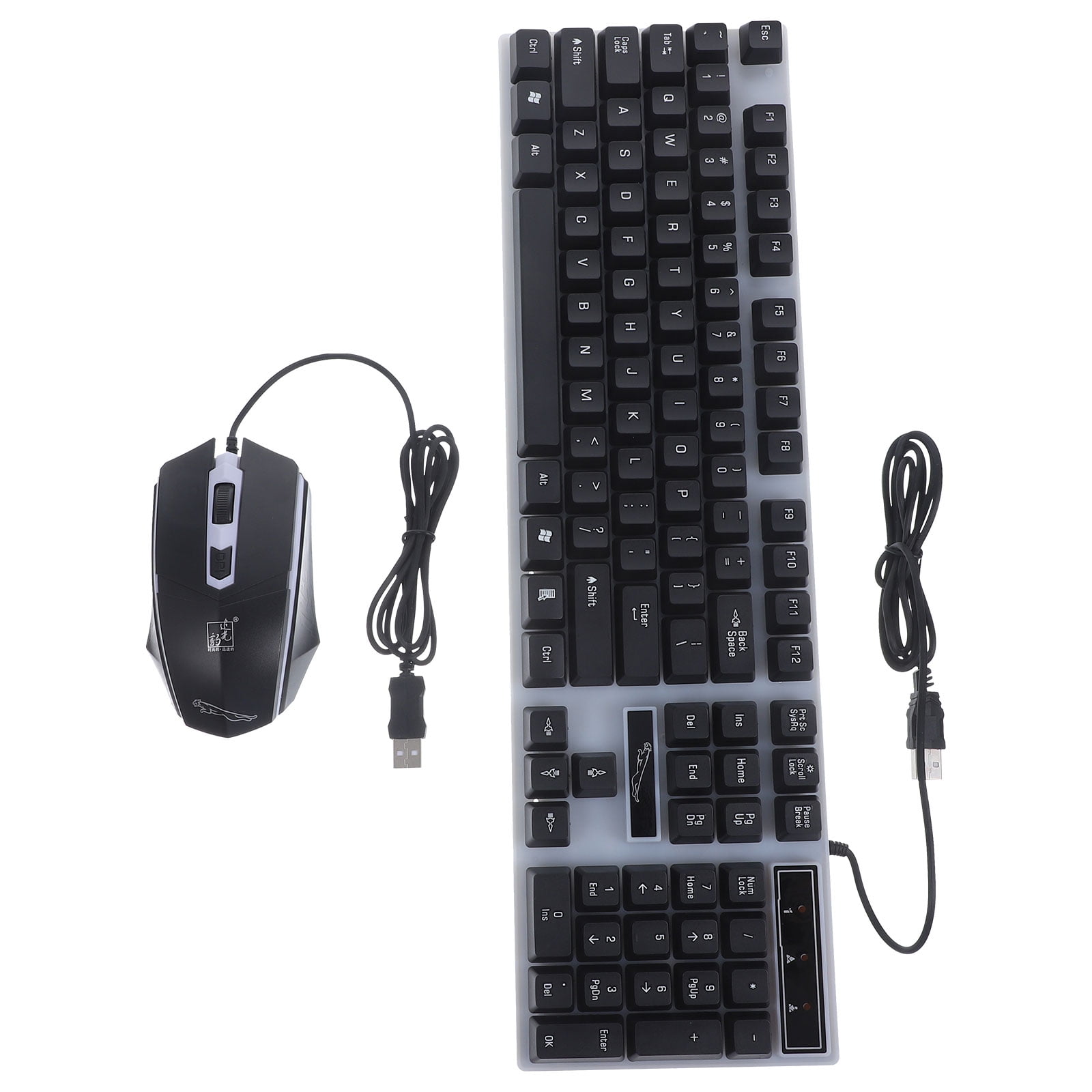 Wired Mouse Keyboard Wired USB Keyboard LED Backlit Keyboard Wired ...