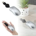 Wired Mouse, Small Retractable Cable USB Mouse Mini Optical Mouse ...