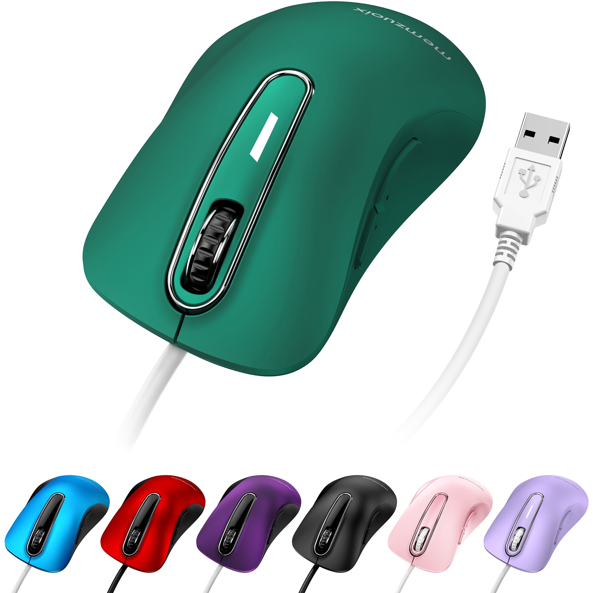 Wired Mouse, USB-A Wired , 1400 DPI Optical Tracking, 5 Buttons ...