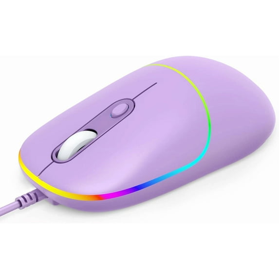 Wired Mouse, Usb Computer Mouse With Rgb, 4 Adjustable Dpi Up To 6400, Ultra - Walmart.com