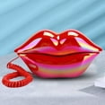 Wired Phone Landline, Red Desktop Handset for Home and Business, Small ...