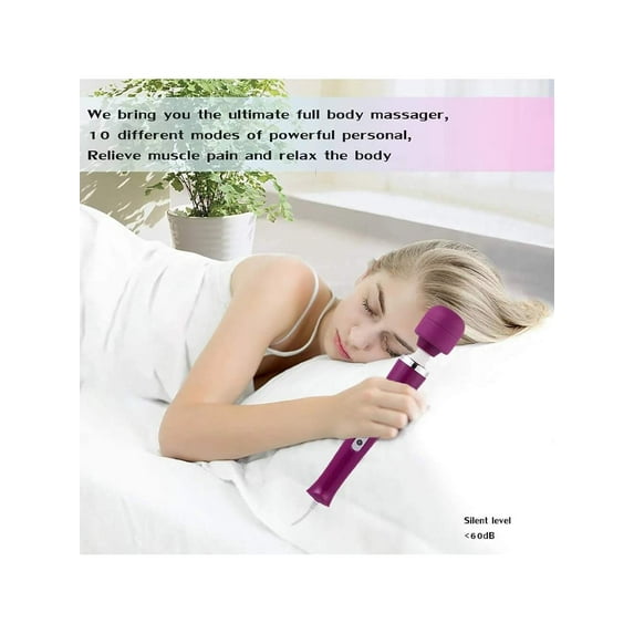 Wired Powerful Handheld Electric Back Massager With 10 Vibration Modes 8375