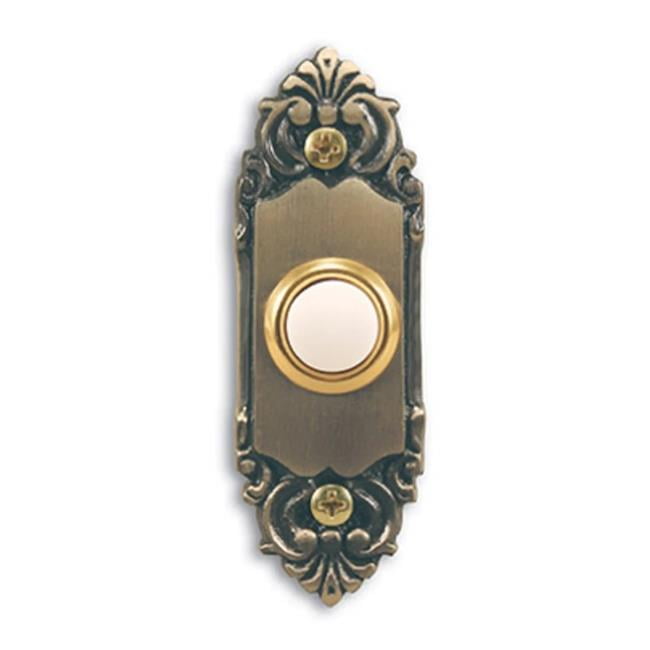 Wired Push Button, Antique Brass - Walmart.com