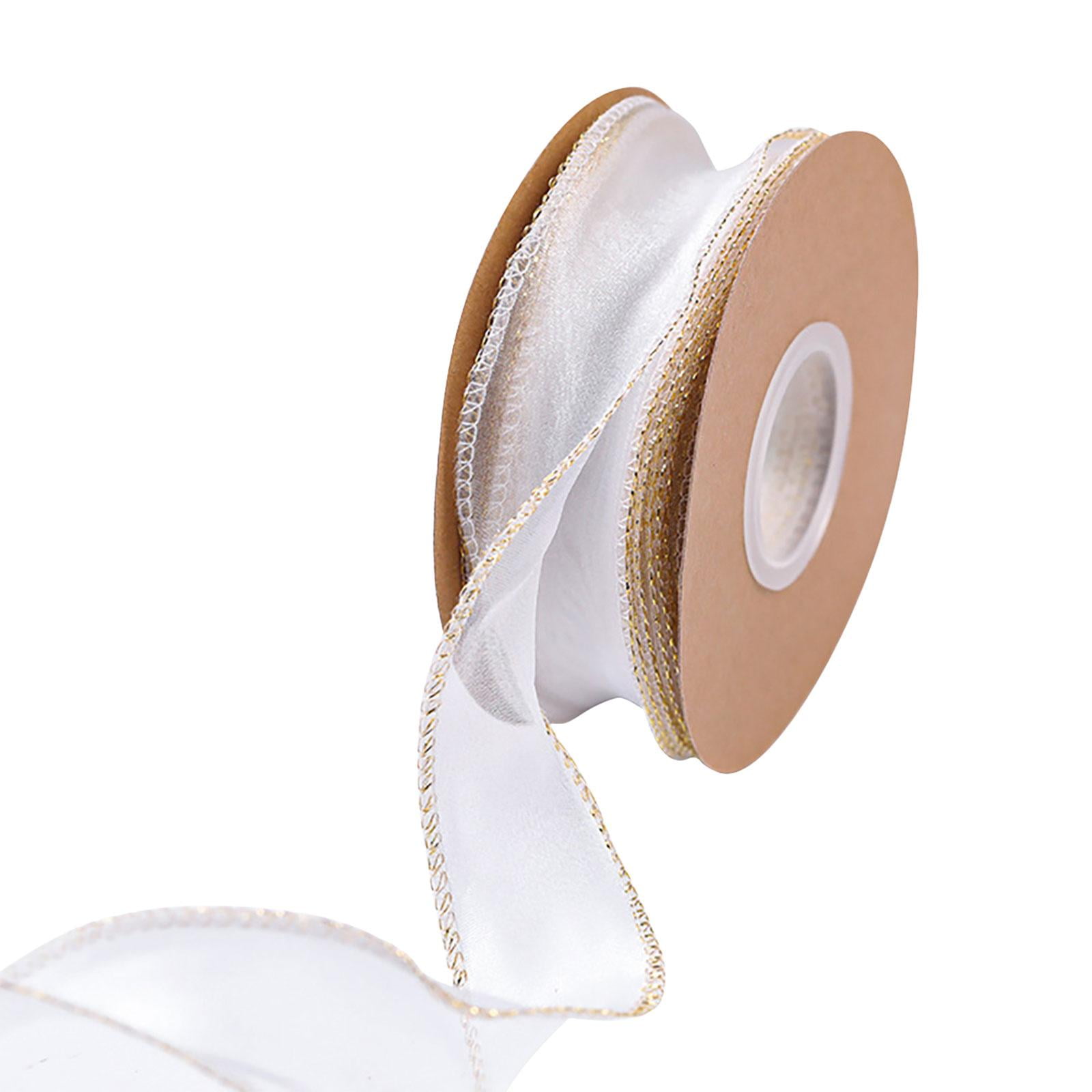 Wired Ribbon Trimming Ribbon Farmhouse Rustic Wire Edge Ribbon ...