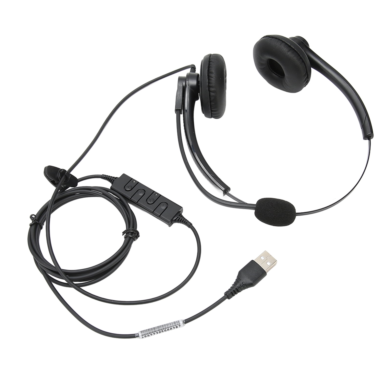 Wired Telephone Headset Noise Reduction Binaural Business Headphone ...