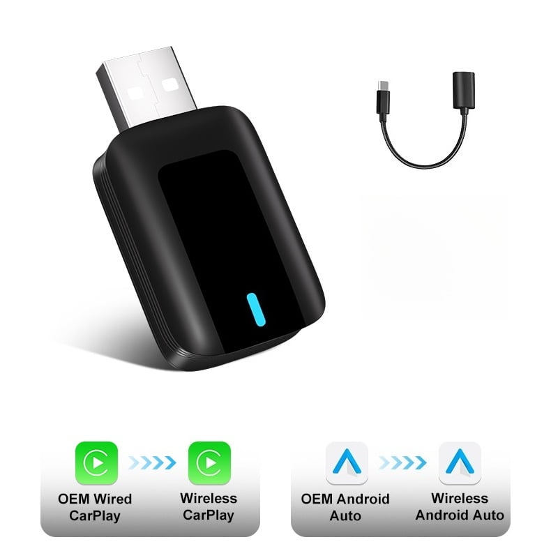 Wired To Wireless Carplay Android Auto 2in1 Wireless Adapter Carplay ...