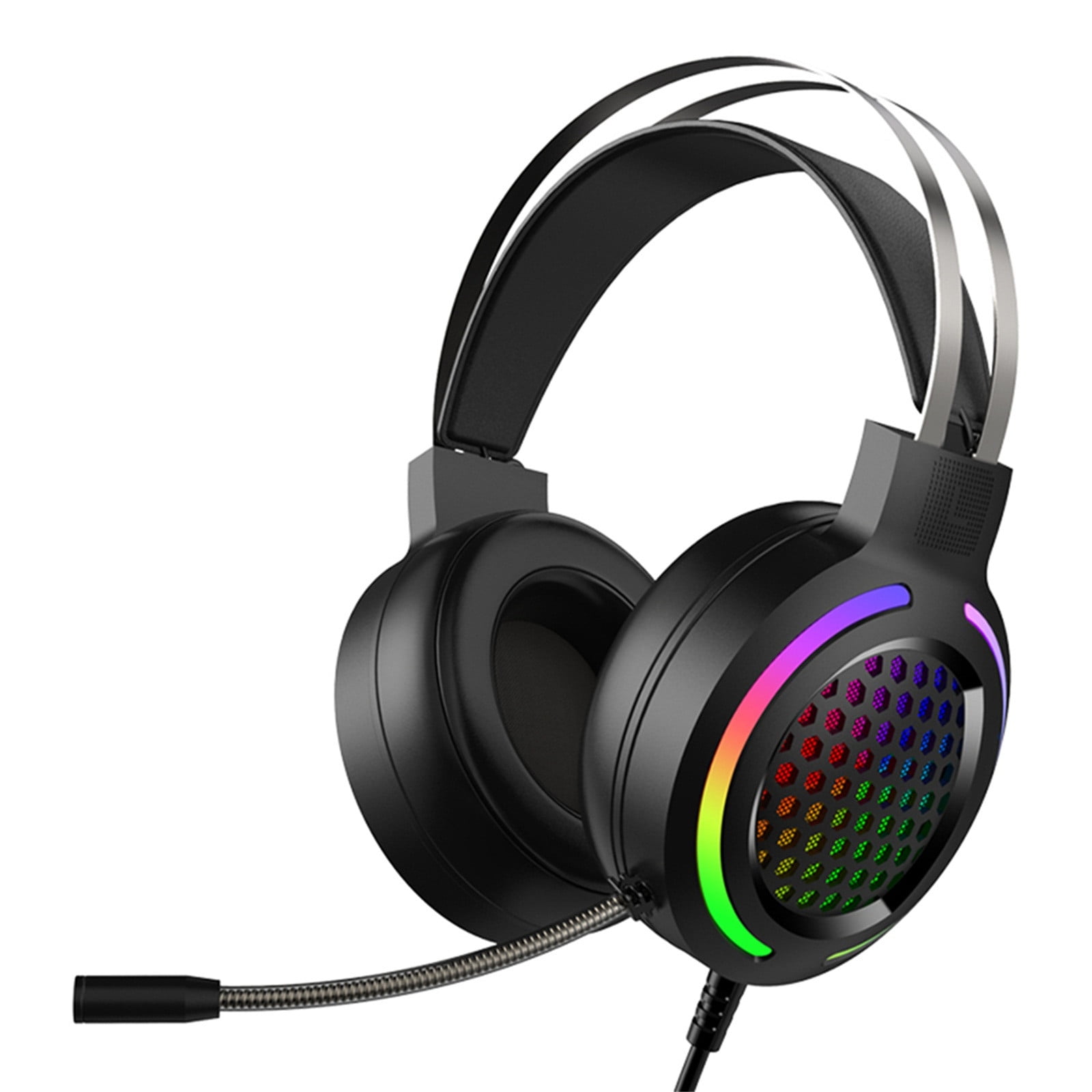 Wired USB Gaming Headset: 7.1 Surround Sound - Vibrant Customizable RGB ...