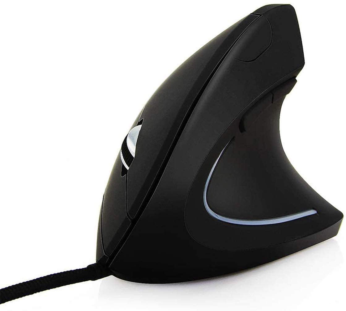 Wired Vertical Mouse, Optical Ergonomic Mouse with 4 Adjustable DPI 800 ...