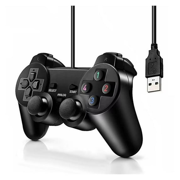 Wired Vibrating Joystick High End Game Controllerfor Pc Computer ...