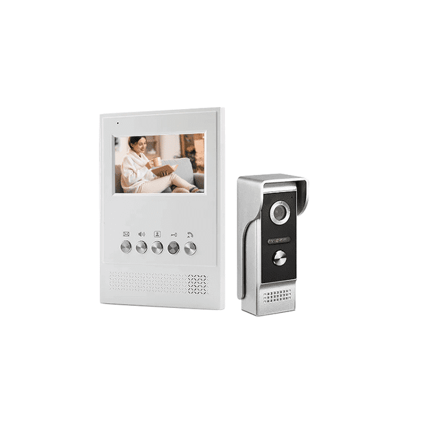 Wired Video Intercom System, 4.3 Inch Monitor, HD Camera, Night Vision ...