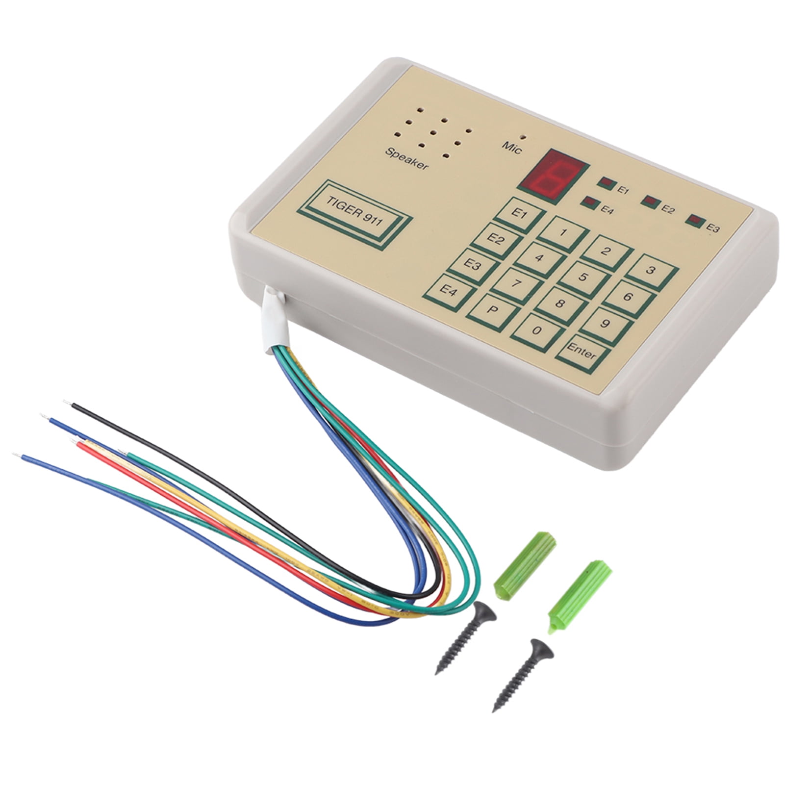 Wired Voice Dialer, Auto,Dial Alarm System W/ 4 Phone Numbers 20s Voice ...