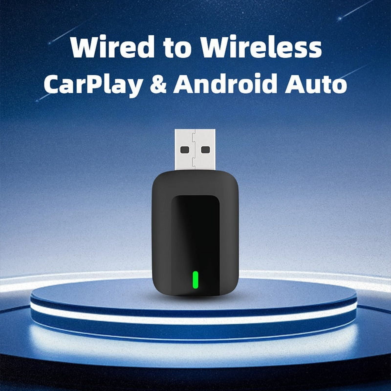 Wired to Wireless CarPlay Android Auto Wireless Car Adapter Smart Mini Box Plug and Play WiFi 2 ...