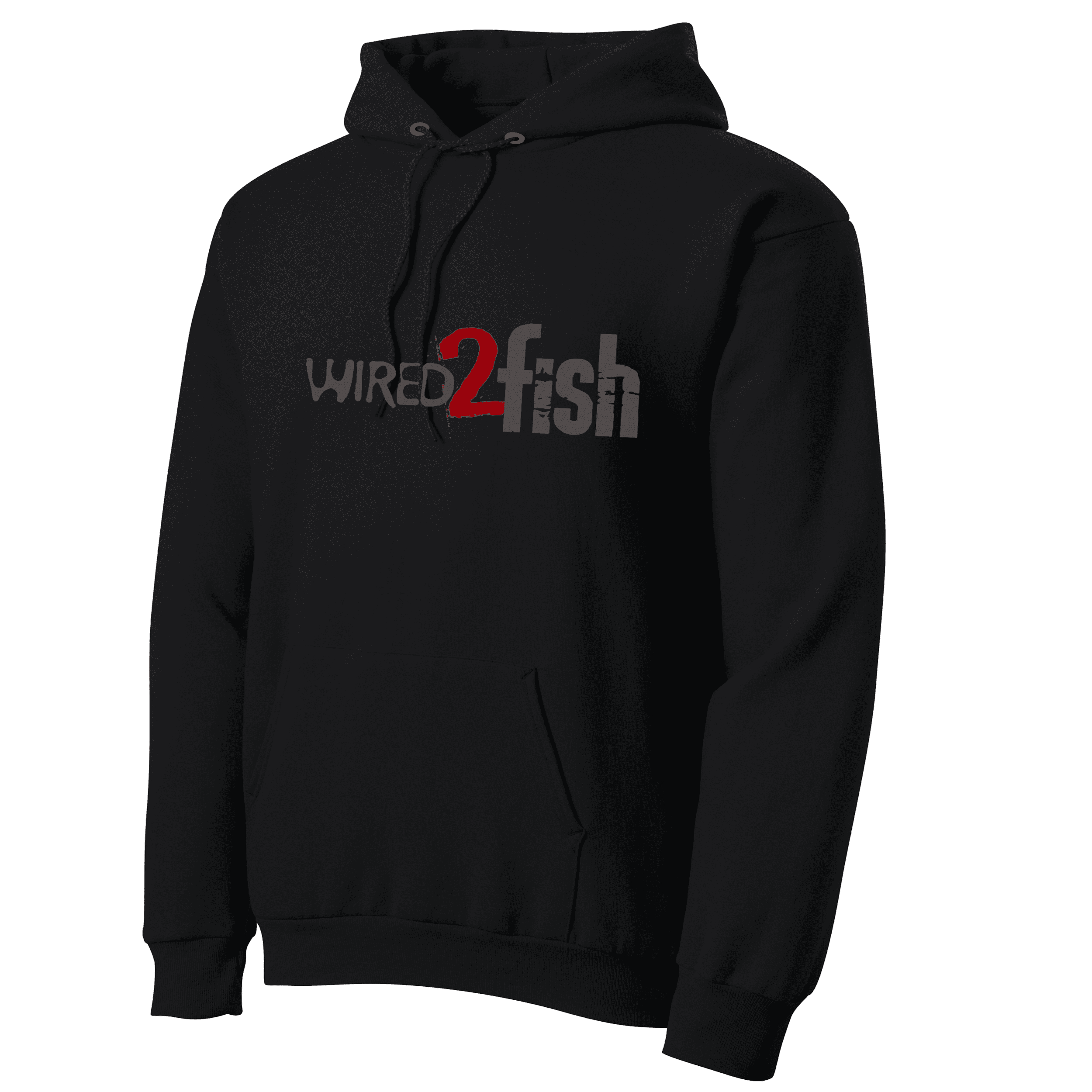 Wired2Fish Logo Hoodie - Black, 3XLarge - Walmart.com