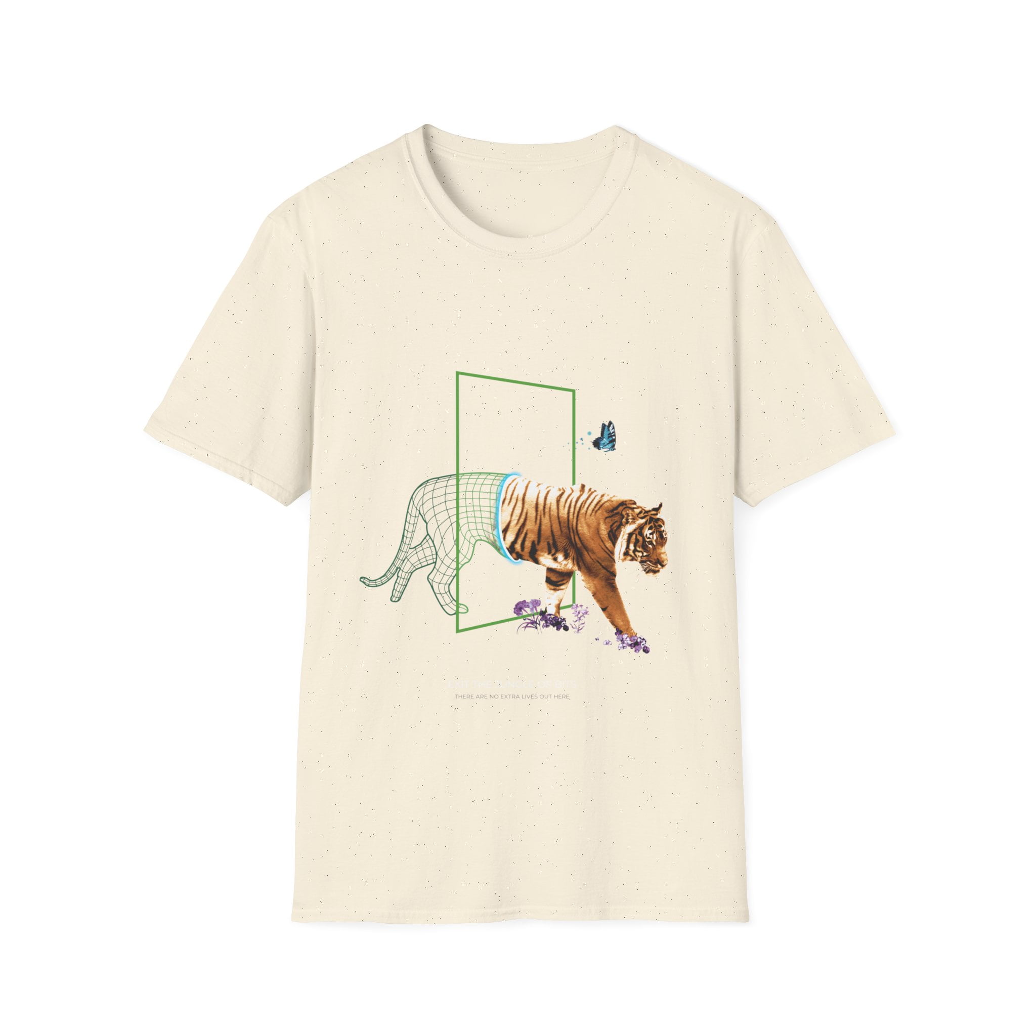 Wireframe Men Women Tiger Wildlife Lover Portal TShirt - Walmart.com