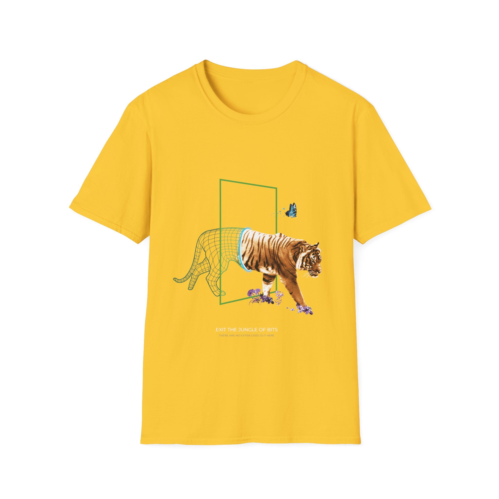 Wireframe Men Women Tiger Wildlife Lover Portal TShirt - Walmart.com