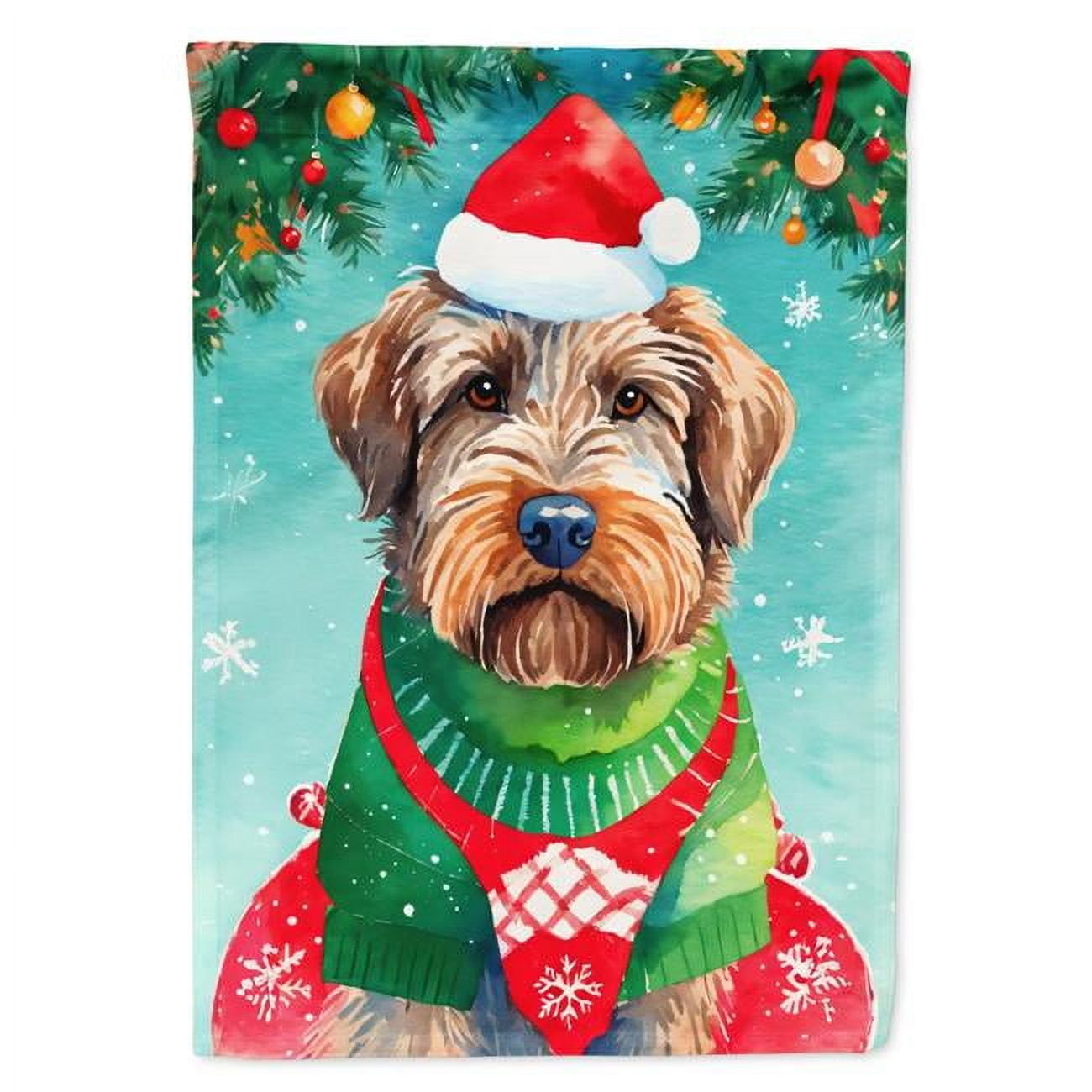 Wirehaired Pointing Griffon Christmas House Flag 28 in x 40 in ...