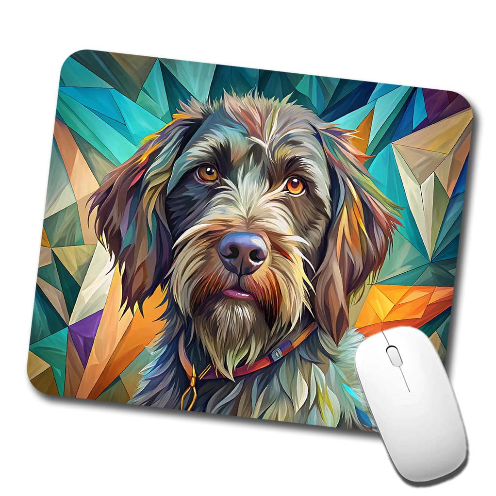 Wirehaired Pointing Griffon Dog Contemporary Art Mouse Pad Low Profile ...
