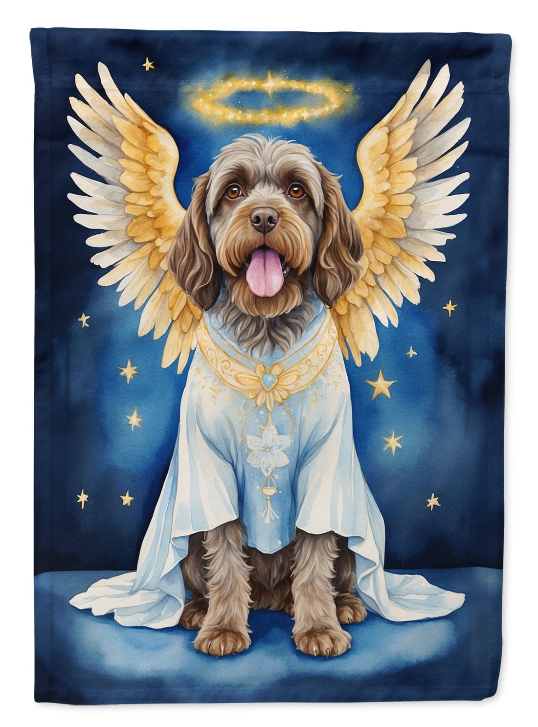 Wirehaired Pointing Griffon My Angel Garden Flag 11.25 in x 15.5 in ...
