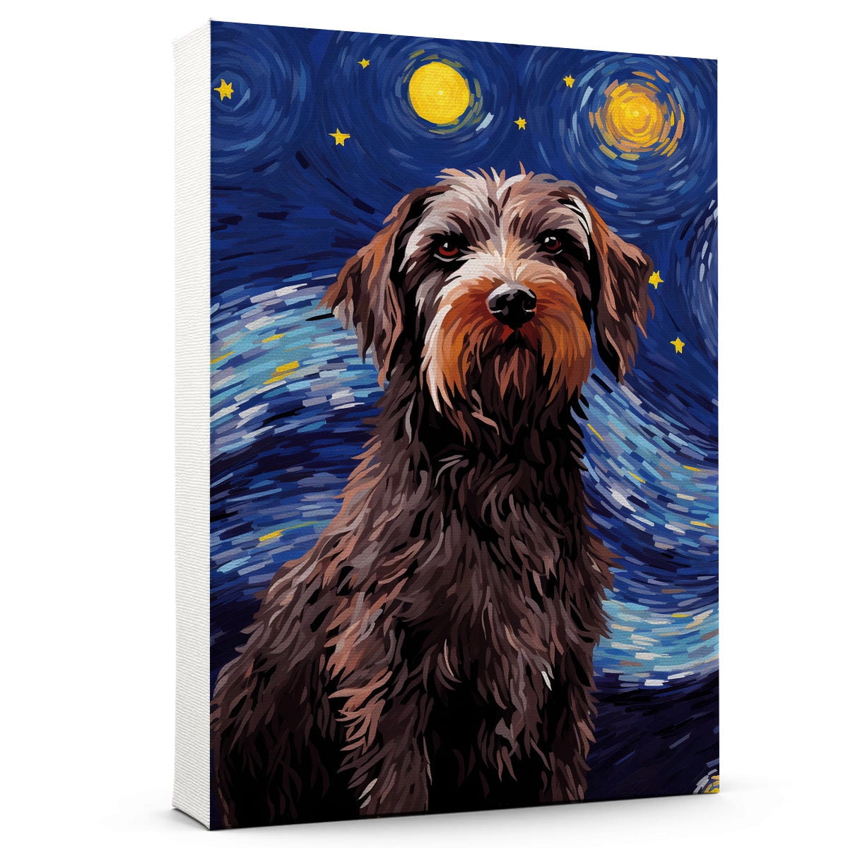 Wirehaired Pointing Griffon Paintings Canvas for Wall Decorations ...