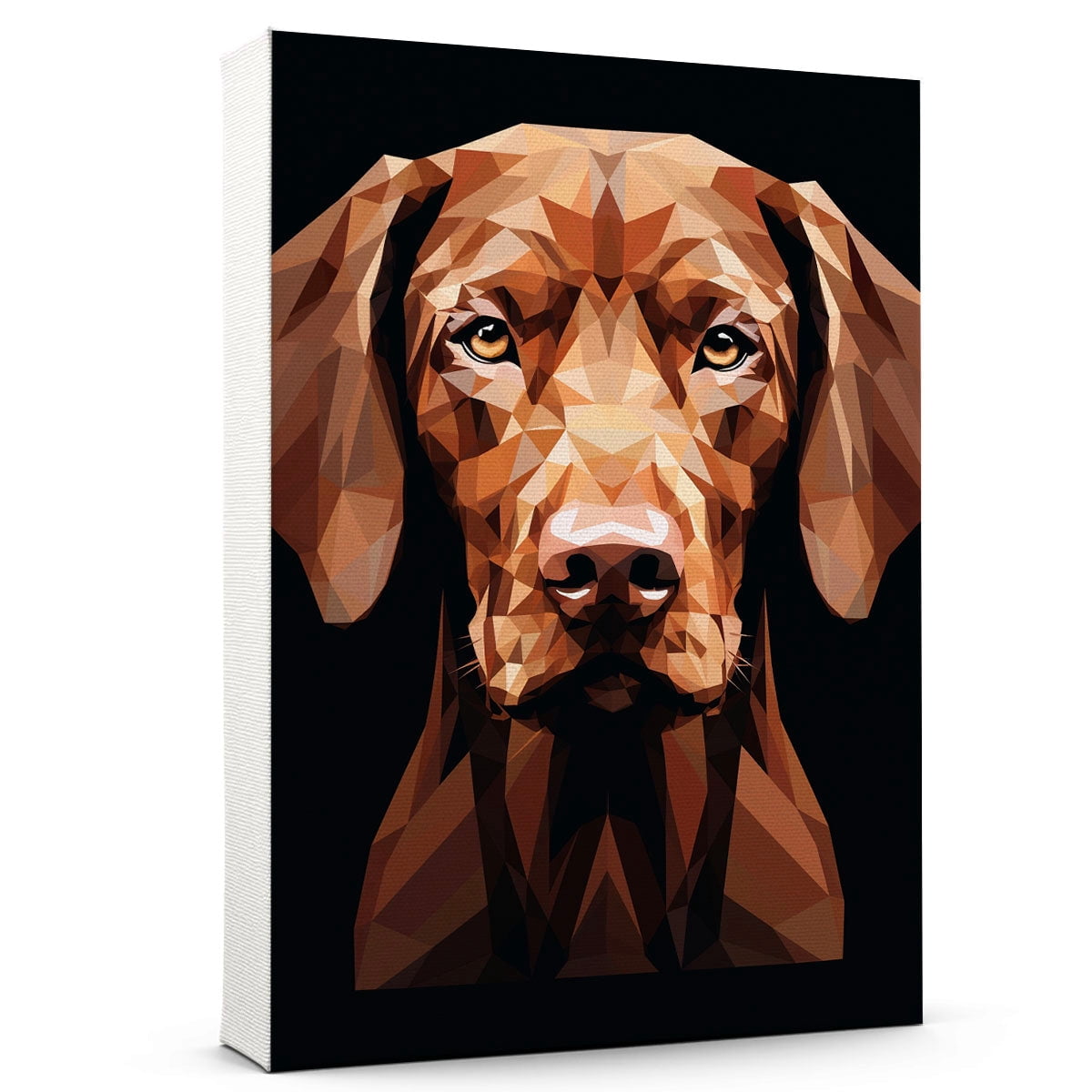 Wirehaired Vizsla Colorful Dog Wall Decor Animal Wall Art, Dog Polygon ...