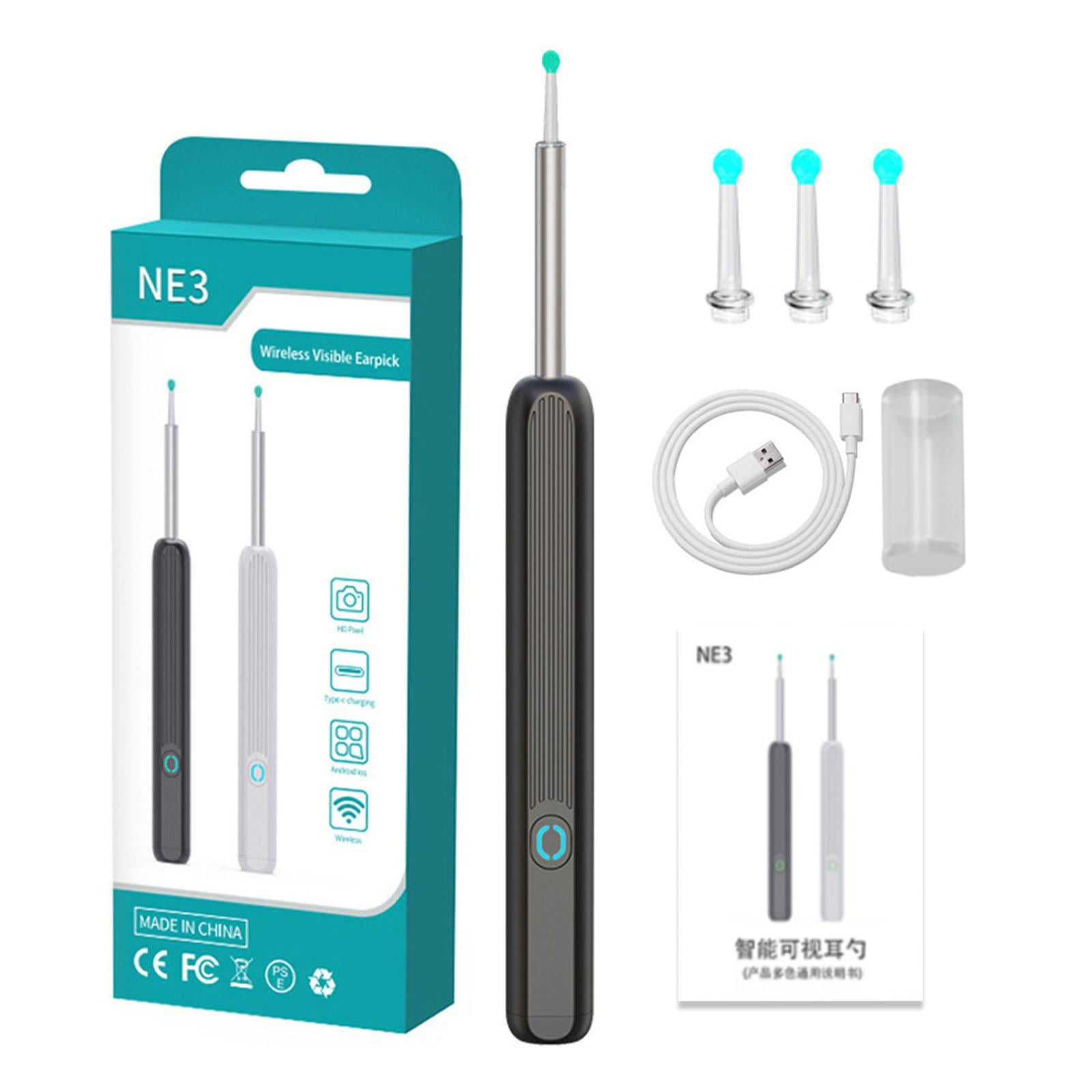 Wirel HD Ear Wax Remover Camera Ear Endoscope Spoon Pi Kit Cleaning ...