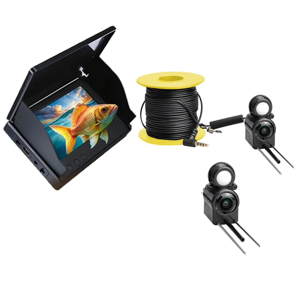 Wirel derwater Fishing Camera, 4.3/5 Inch Waterproof Ice Fishing Camera ...
