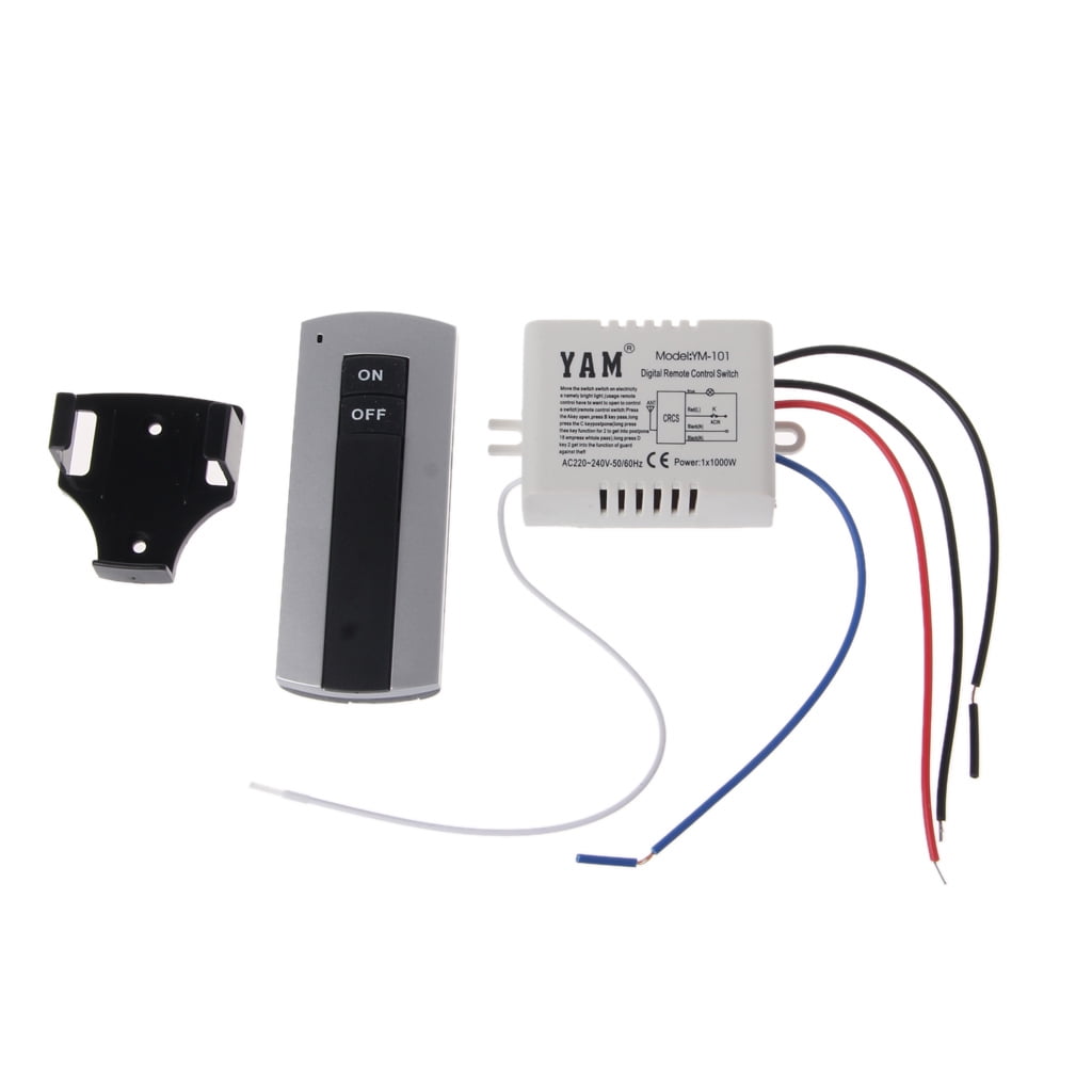 Wireless 1 Channel ON/OFF Lamp Remote Control Switch Receiver ...