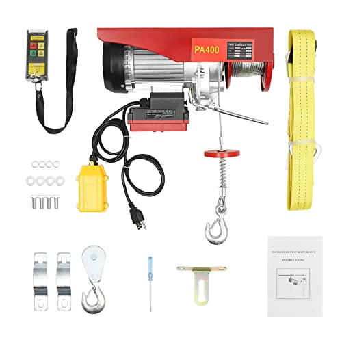 Wireless 2 in 1 Electric Hoist with 880 LBS Capacity Steel Electric ...