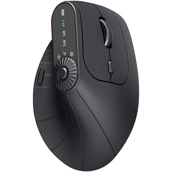 Wireless 2.4G & Dual Bluetooth Three-Channel Ergonomic Vertical Mouse ...