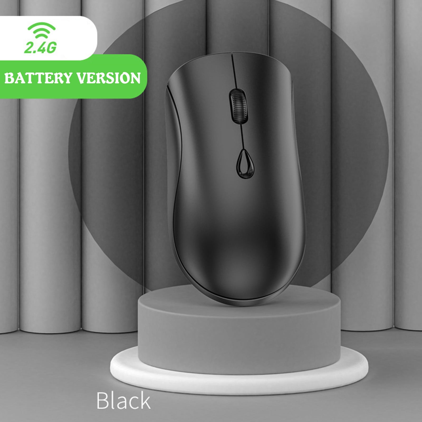 Wireless 24G Silent Mouse for Desktop Laptop Pebble Shape Comfortable ...
