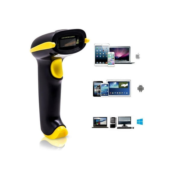 Wireless 2D Barcode Scanner 2 in 1 2.4GHz Wireless & USB 2.0 Wired 1D 2D Barcode Reader with ...