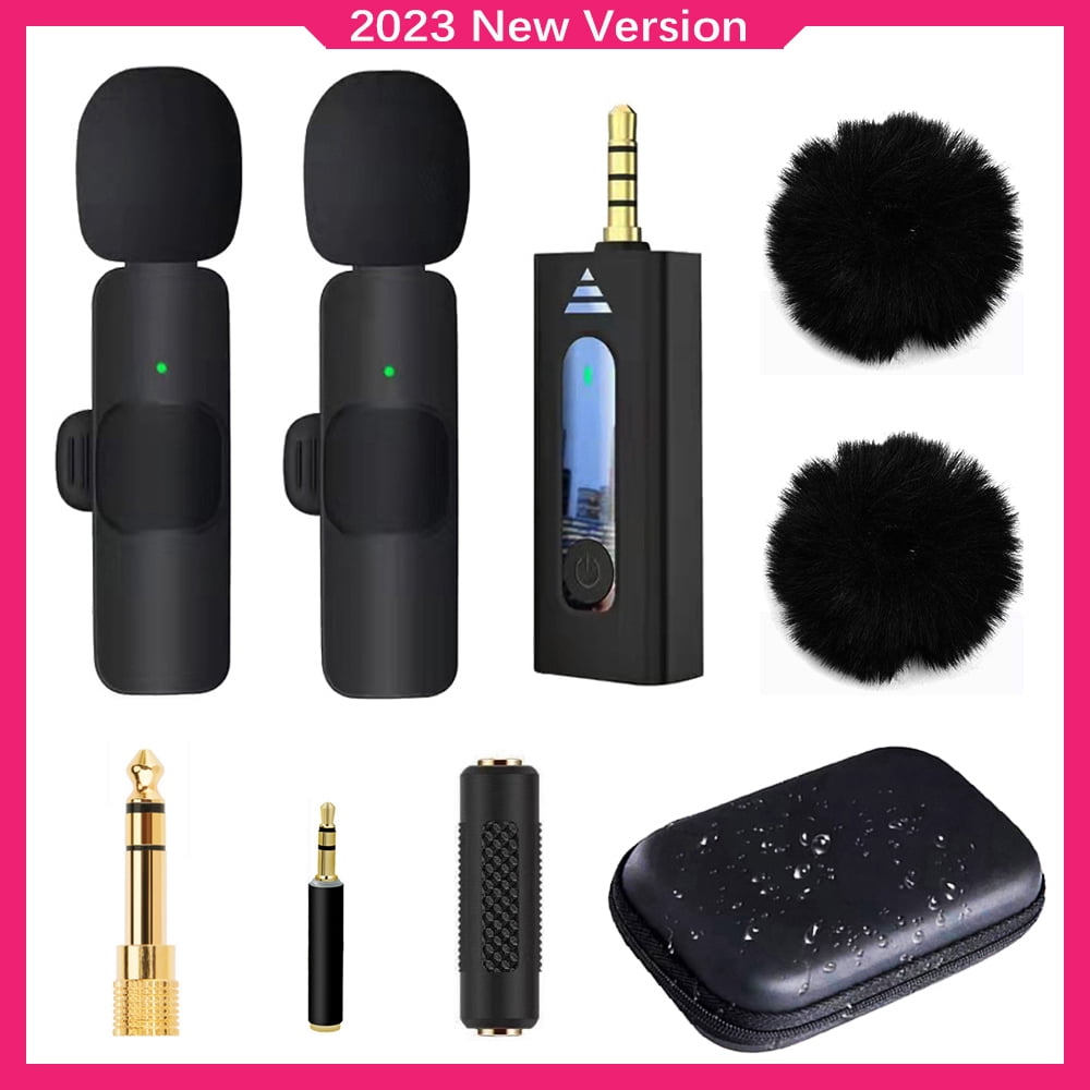 Wireless 3.5mm Lavalier Lapel Microphone Intelligent Noise Reduction ...