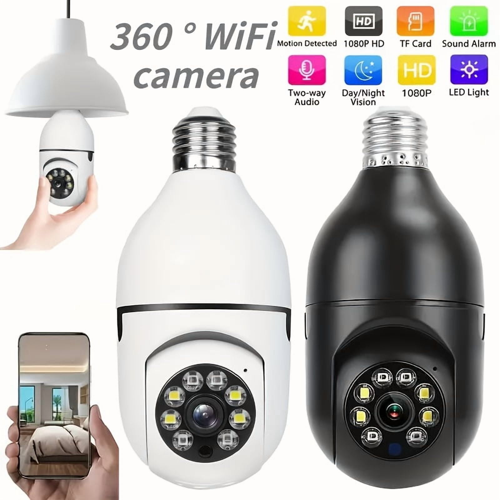 Wireless 360 IP E27 Smart Bulb Camera High Definition Smart Home ...