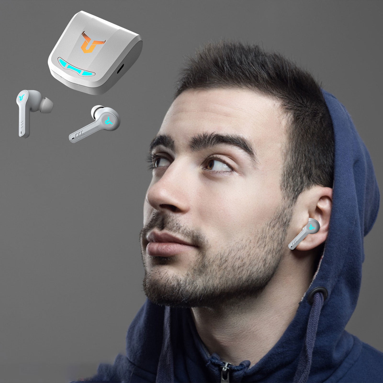 Wireless 5.1 Earphones - In-Ear Stereo Earbuds, Bluetooth 5.1 Low ...