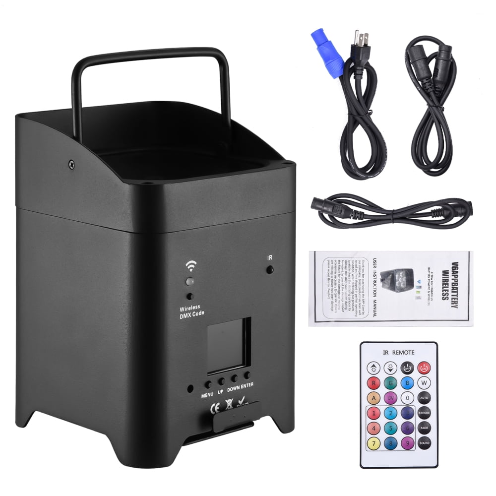 Wireless 60,000-Hour Lifespan RGBWA Stage Par Lights with 15/25/40 ...