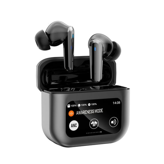 Wireless Active Noise Cancelling Earbuds with Touch Screen Anc ...