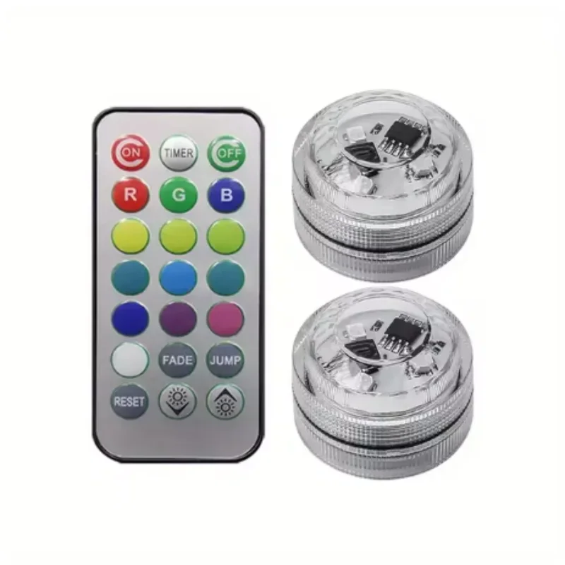 Wireless Adhesive LED Car Interior Ambient Light Remote Control Decor ...