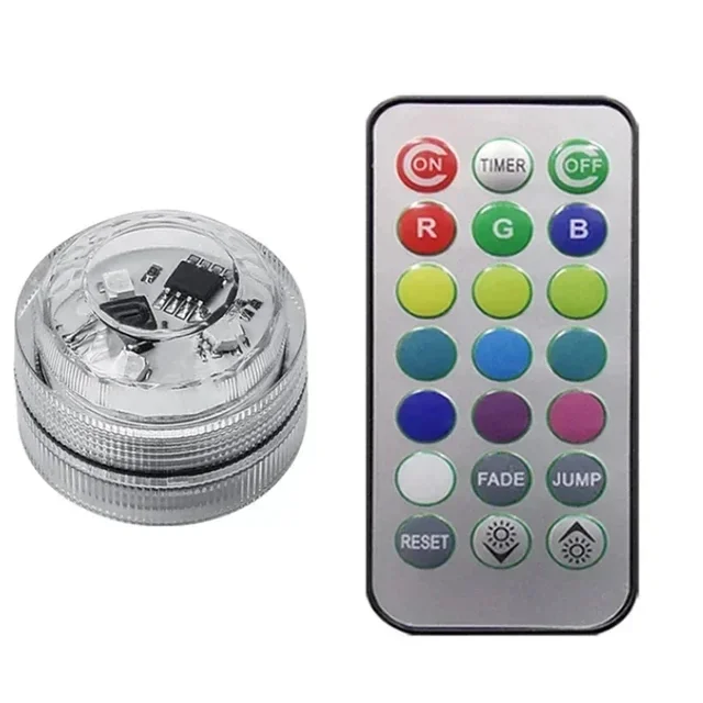 Wireless Adhesive LED Car Interior Ambient Light Remote Control Decor ...