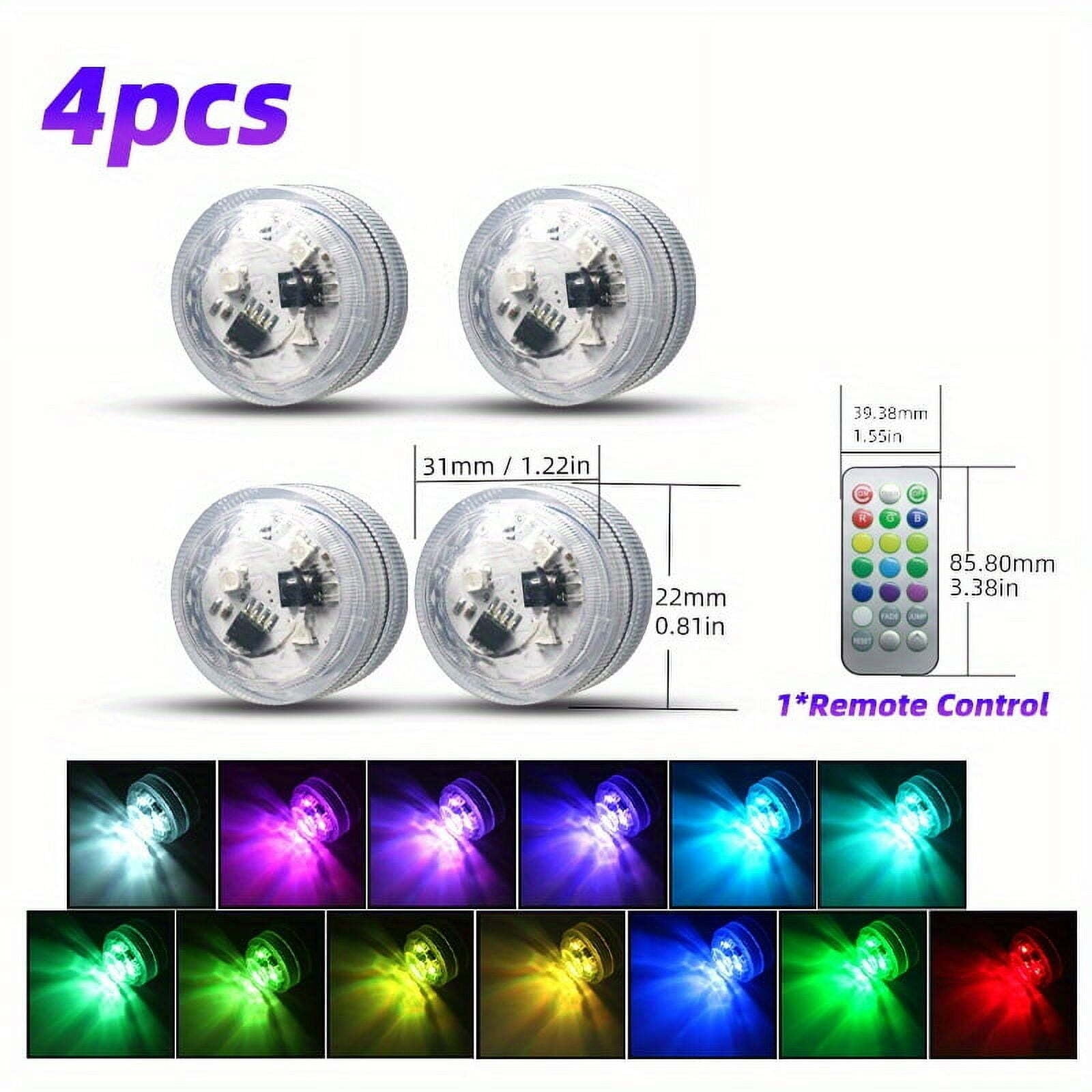 Wireless Adhesive LED Car Interior Ambient Light Remote Control ...