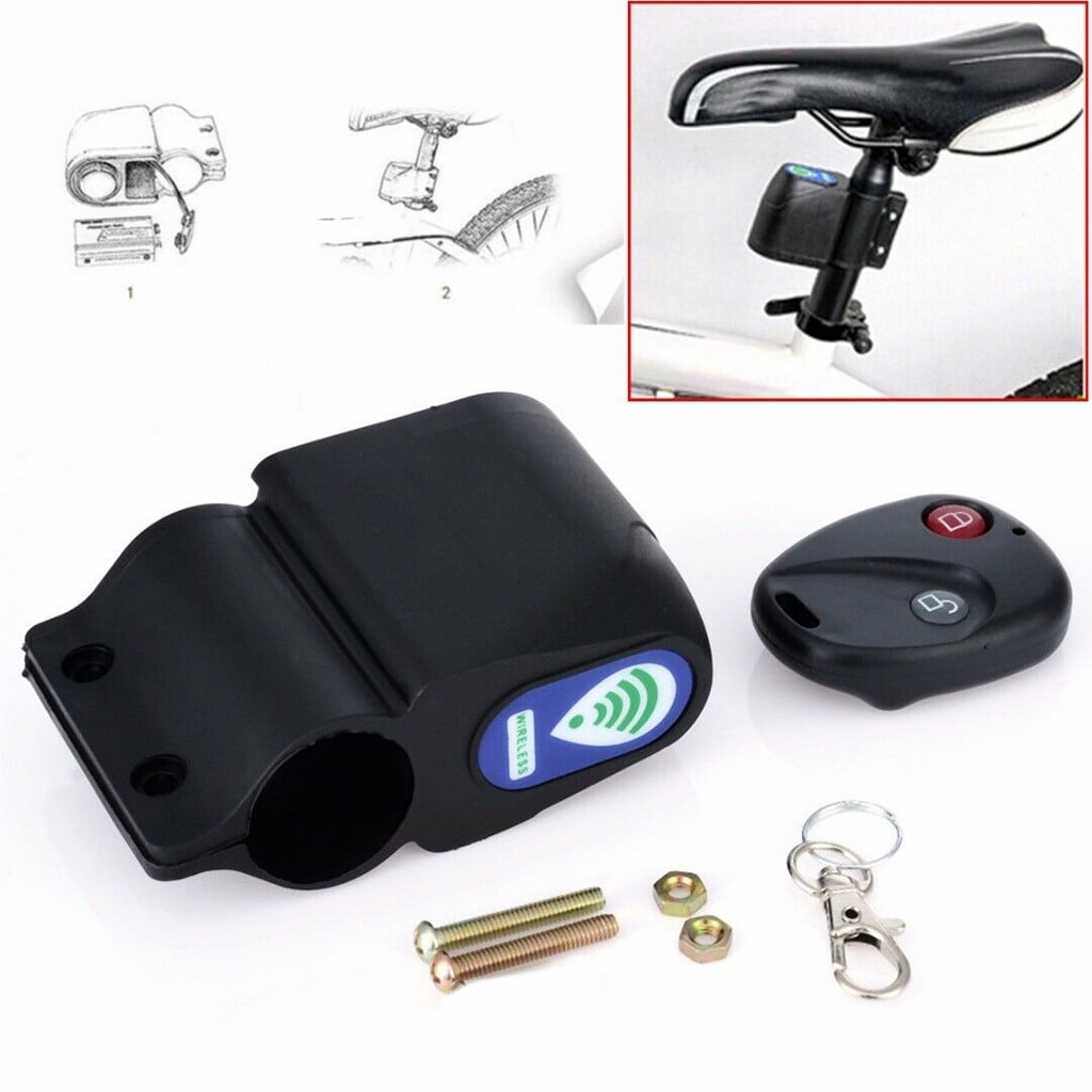 Wireless Alarm Lock Bike System With Remote Control - Rear Bike Lights ...