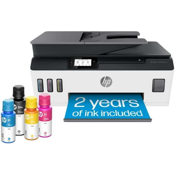 Wireless All-in-one Printer with Ink Tank, Automatic Document Feeder ...