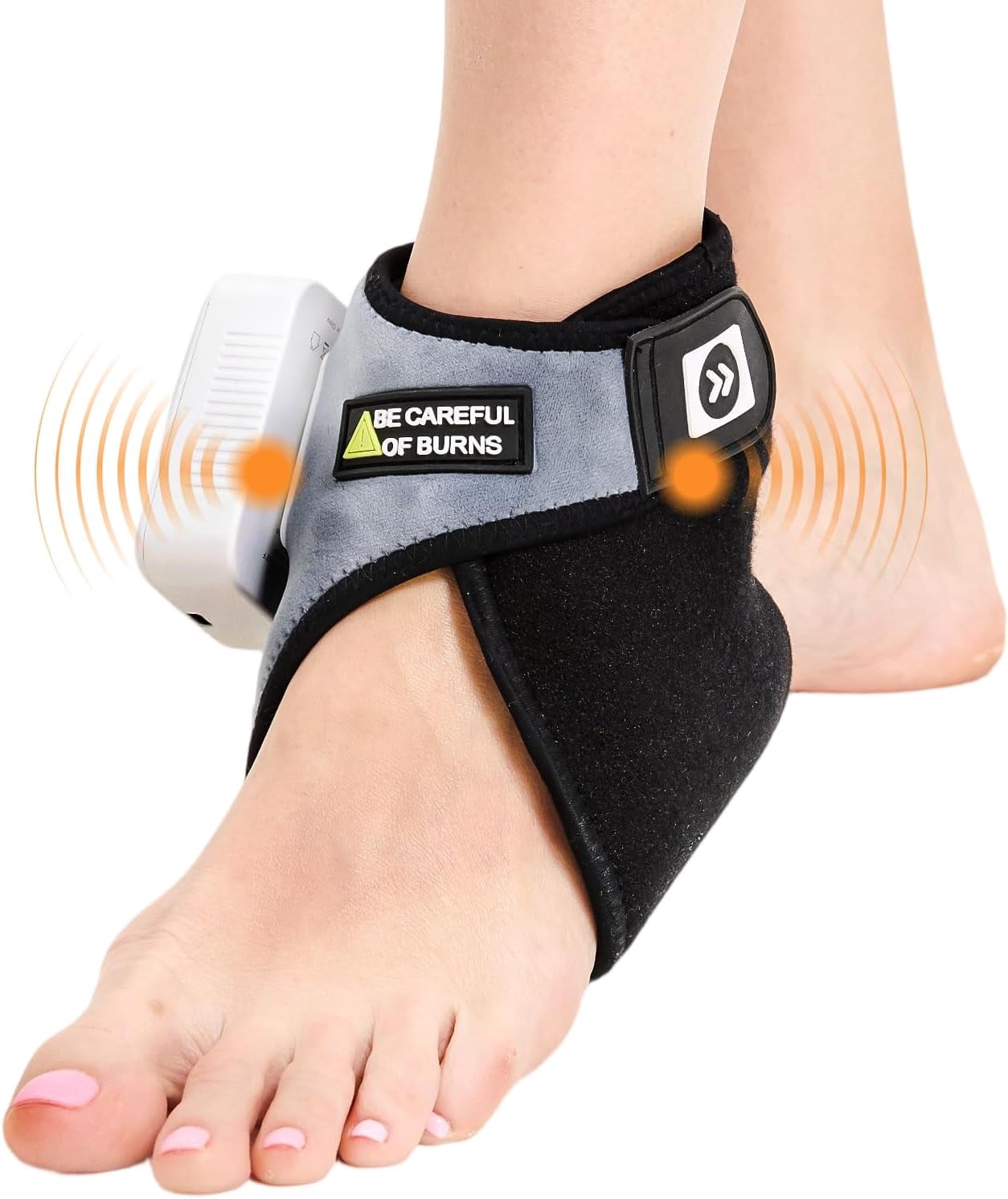 Wireless Ankle Heating Pad, equipped with 5000mAh battery, 3-level ...