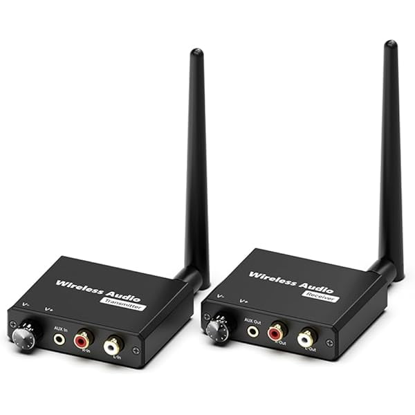Wireless Audio Transmitter And Receiver, 2.4Ghz Wireless Hi-Fi Audio ...