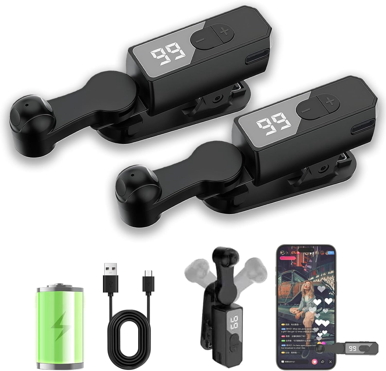 Wireless Auto Clicker for Phone, 107-Speed Rechargeable Screen Tapper ...