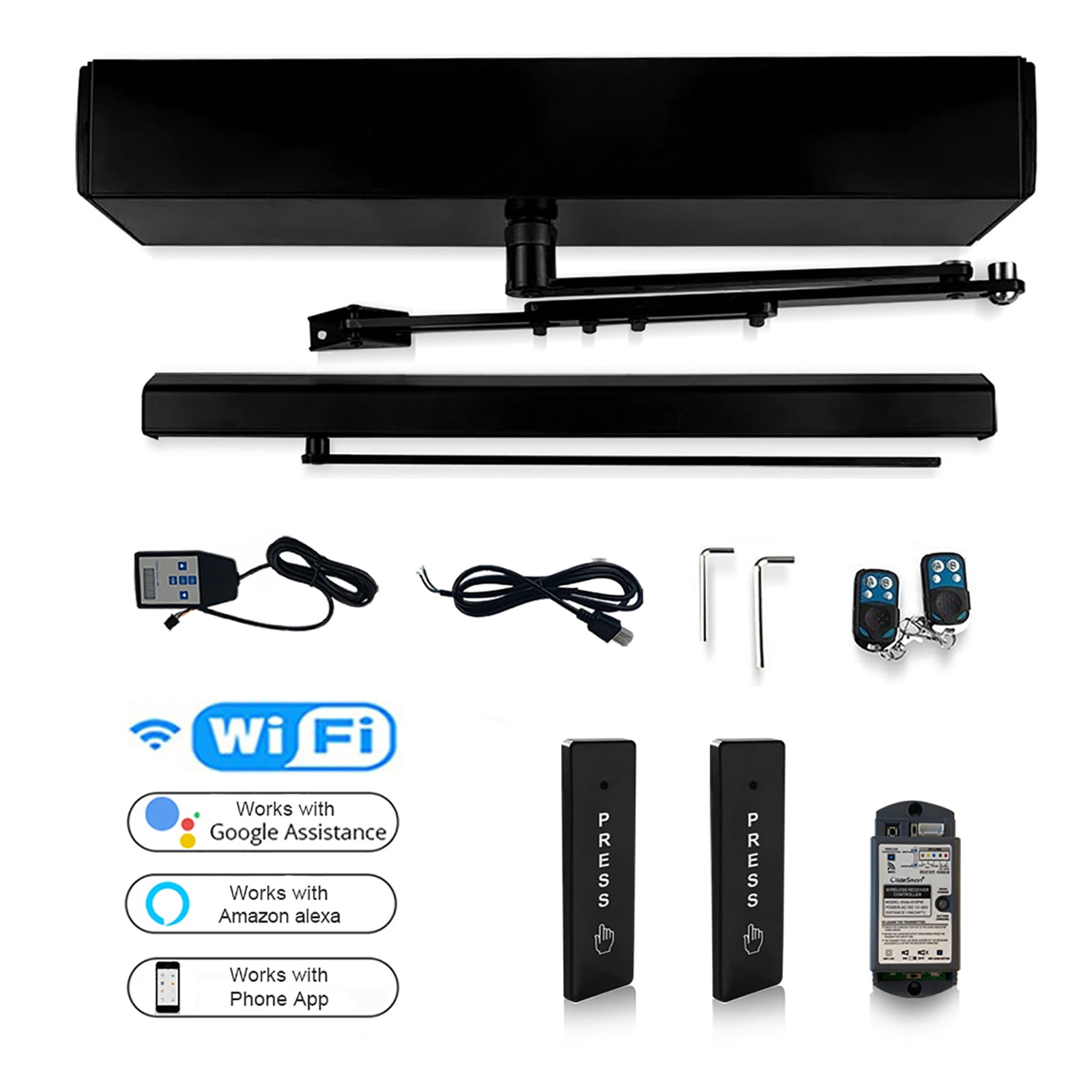 Wireless Automatic Electric Door Opener with Smart WIFI Black Color ...